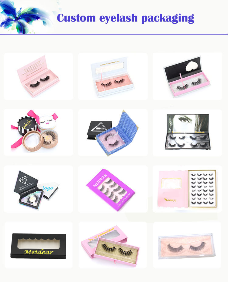 OEM ODM eyelash packaging box with private label logo design - Meidear ...