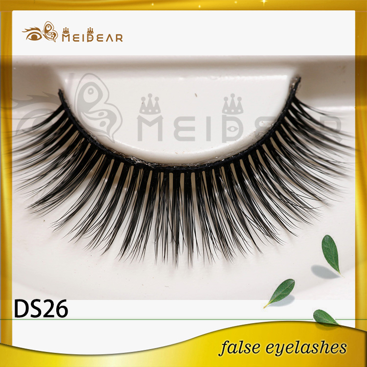 3D silk eyelashes with custom package logo design - Meidear eyelash