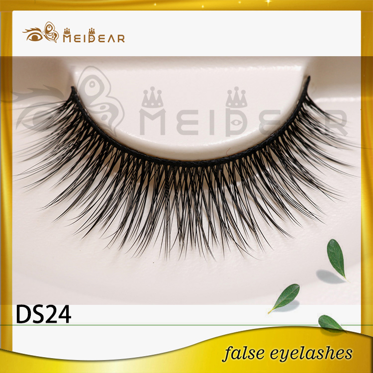 3D silk eyelashes with custom package logo design - Meidear eyelash